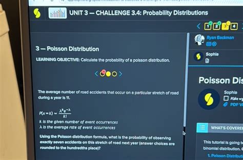 UNIT 3 CHALLENGE 34 Probability Distributions StudyX