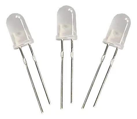 1000x Led Branco Difuso 5mm Arduino Pic Raspberry Pi Parcelamento Sem Juros