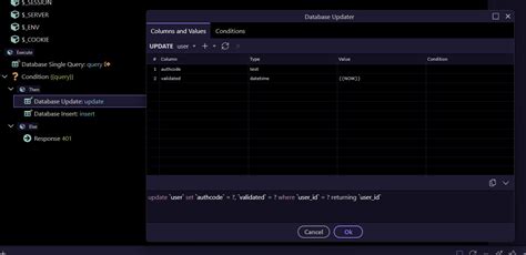 Database Single Query Database Inters And Database Update Does Nothink