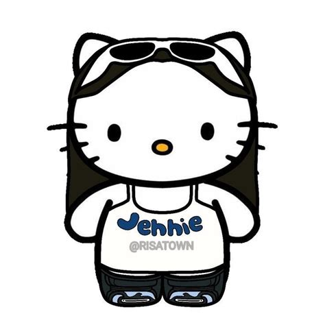 Hello Kitty Jennie Blackpink Made By Me Hello Kitty Pictures Hello Kitty Wallpaper Hd Hello