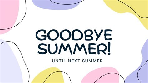 Bye Bye Summer Naple Sister Libraries