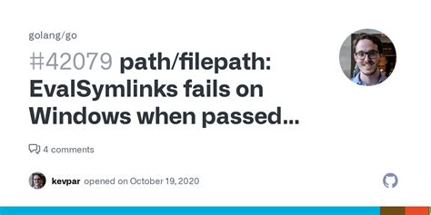 Pathfilepath Evalsymlinks Fails On Windows When Passed A Unc Share Root Path · Issue 42079