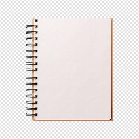 Notebook Isolated On Transparent Background Premium AI Generated PSD