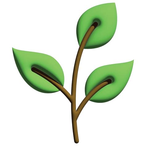 3d Illustration Leaf In Nature Set 21285841 Png