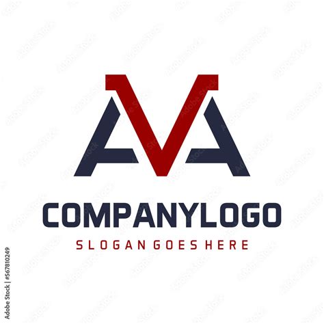 Letter Ava Logo Concept Deign Vector Stock Vector Adobe Stock