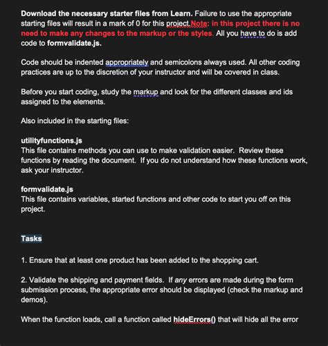 Solved Download The Necessary Starter Files From Learn