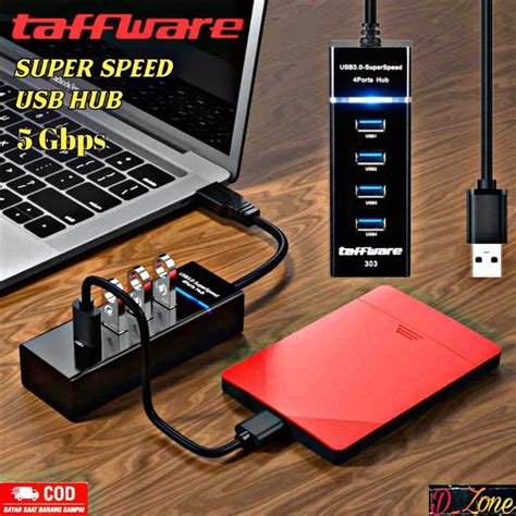 Jual Taffware Super Speed USB HUB 4 Port 3 0 5Gbps USB HUB Aksesoris Komputer Shopee Indonesia