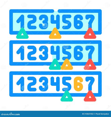 Binary Search Algorithm Color Icon Vector Illustration Stock