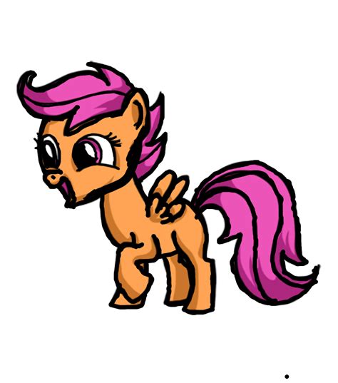 My Crappy How To Draw Scootaloo Tracing By Ghostlyphantazy On Deviantart