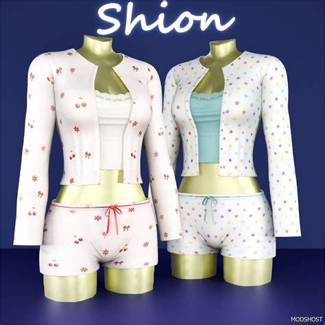 Pajamas Ruby Sleepwear Sims 4 Clothing Mod Modshost