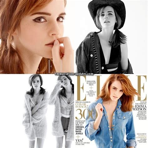 Emma Watson Updates Emma Watson Covers Elle Us April 2014