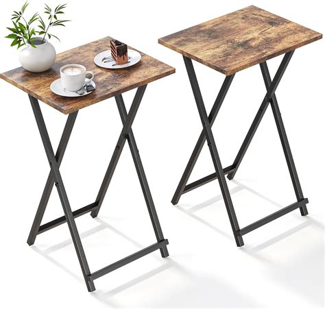 Foldable Tv Trays Small Folding Table Tv Trays Set Of 2 Tv Dinner