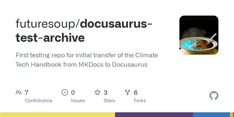 GitHub Futuresoup Docusaurus Test Archive First Testing Repo For