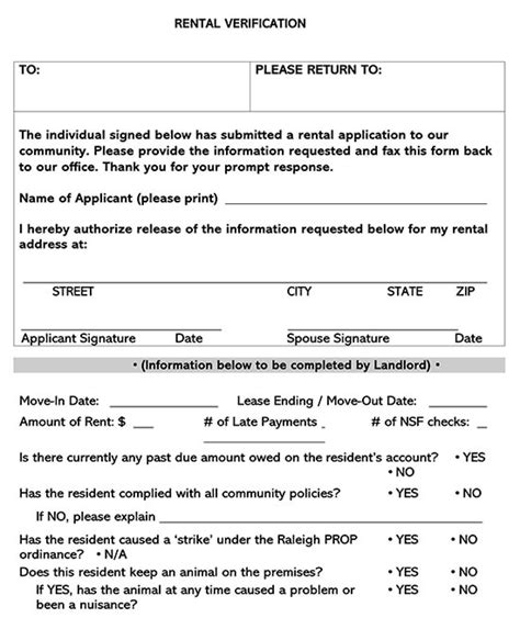 Sample Letters From Landlord Confirming Tenancy