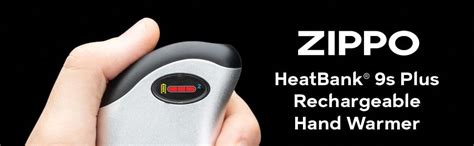 Zippo Heatbank 9s Plus Black Rechargeable Hand Warmer