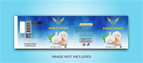 Garlic Pickle Label Design And Pickle Label Design Template Premium