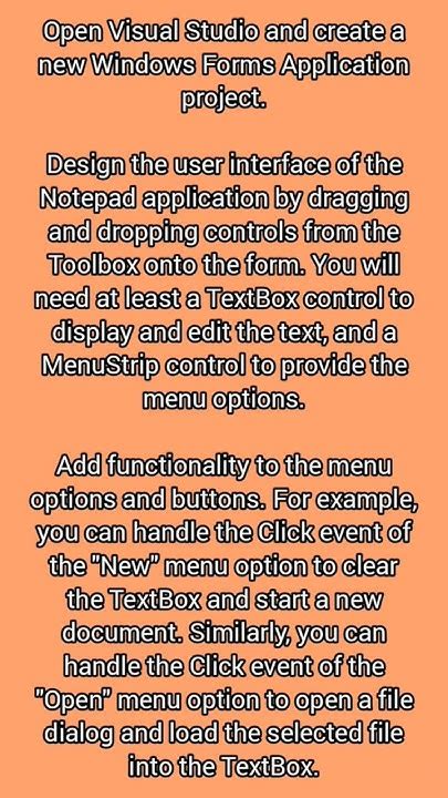Notepad With C Csharpprogramming Code Codetutorial Codelearning
