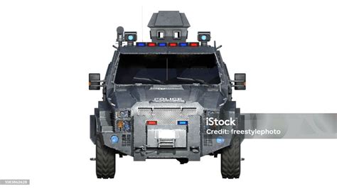 Suv 트럭 방 탄 경찰 차량 흰색 배경 전면 보기 3d 렌더링에 고립 된 법 집행 자동차 기갑 경찰차에 대한 스톡 사진 및 기타 이미지 Istock