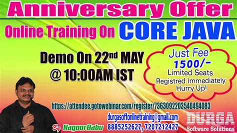 Core Java Online Training By Mr Nagoor Babu Demo On 22nd May 2017 10