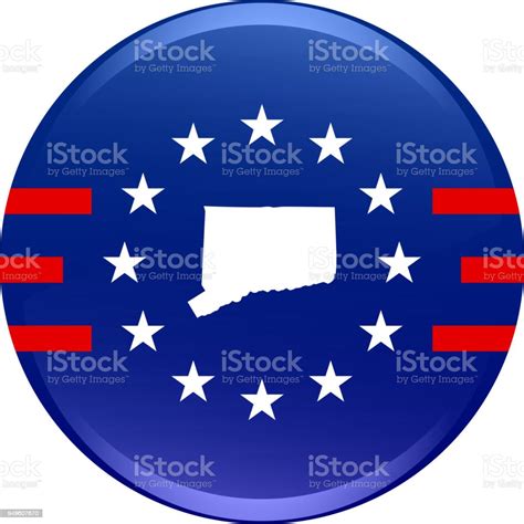 코네티컷 지도 개요 추상 미국 국기에 벡터 클립 아트 3d 배경 0명에 대한 스톡 벡터 아트 및 기타 이미지 0명 3차원 형태 개념 Istock