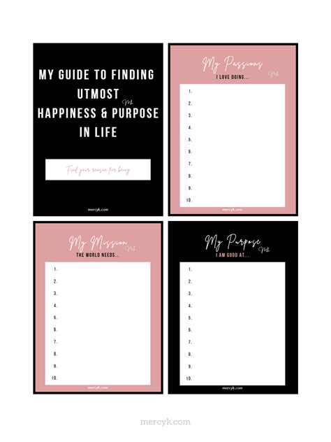 How To Find Your Passion And Purpose In Life Revealed Mercy K