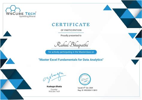 Rahul Bhupathi On Linkedin Dataanalytics Excel Wscubetech
