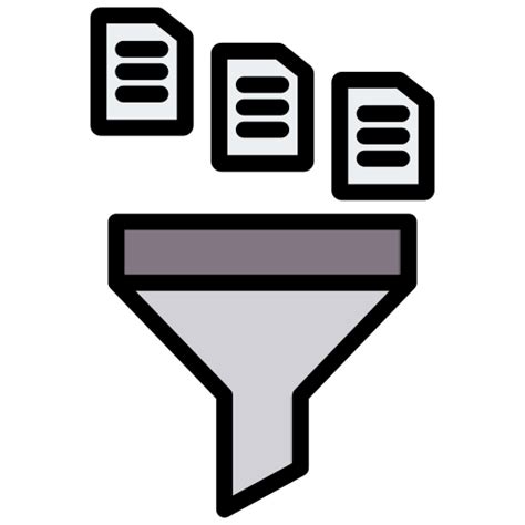 Data Filtering Free Computer Icons