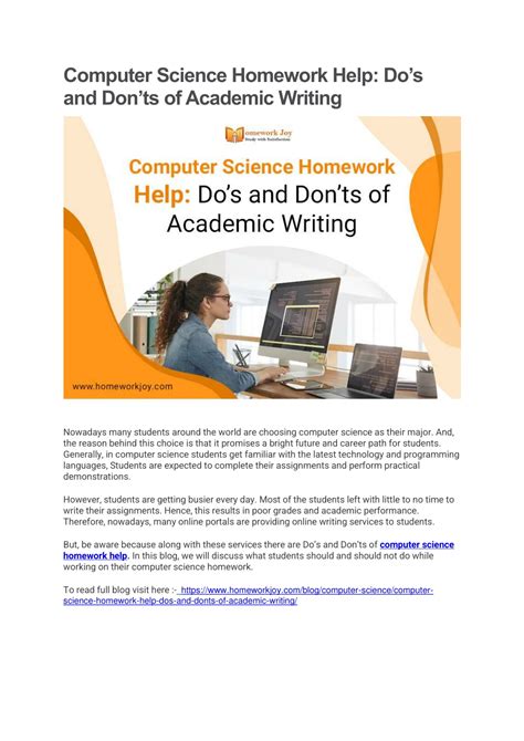 PPT Computer Science Homework Help PowerPoint Presentation Free Download ID