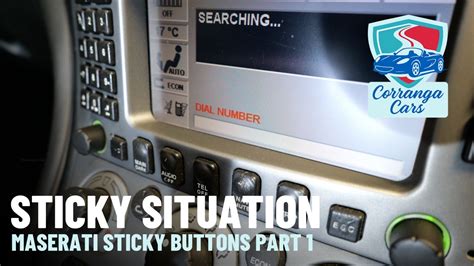 Sticky Situation Maserati 4200 Sticky Buttons Fix Part 1 Youtube