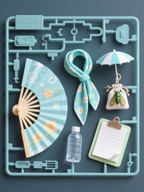 模型拼装ai数字艺术 节日简约风浅蓝色背景塑料模型拼装件插画 Ai立体元素免费下载 Jpeg格式 1149像素 编号72259643 千图网