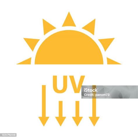 자외선 차단제 벡터 태양 자외선 기호 그래픽 디자인 로고 웹 사이트 소셜 미디어 모바일 앱 Ui 일러스트레이션 개념에 대한 스톡