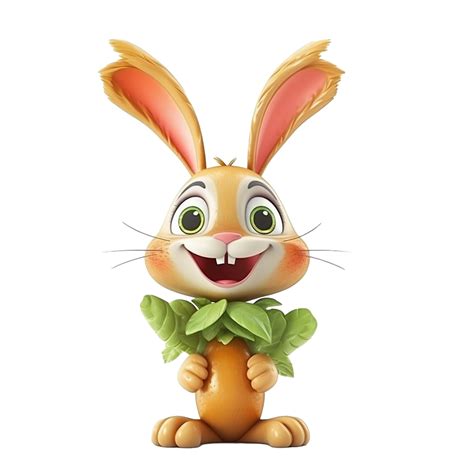 AI Generated Rabbit Png Isolated On Transparent Background PNG