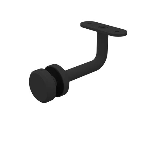 Soho Fixed Offset Glass Handrail Bracket 38mm Black