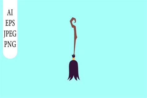 Witch Broom Graphic By Jatmika Studio · Creative Fabrica