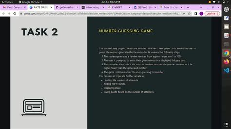 Completed Task2 Of Java Project With Oasis Infobyte Gedela Asha