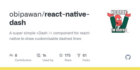 Github Obipawanreact Native Dash A Super Simple Component For React Native To Draw