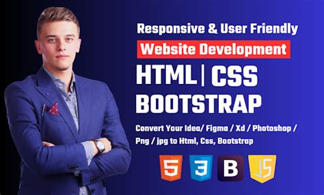 Be Your Front End Web Development Using Html Css Bootstrap Js By
