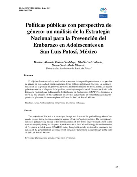 Pdf Políticas Públicas Con Perspectiva De Género Un Análisis De La