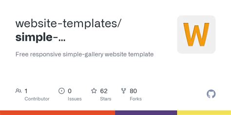 Github Website Templatessimple Galleryresponsive Template Free