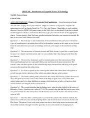 GEOG Lab Pdf GEOG Introduction To Geospatial Science Technology NAME Trevor