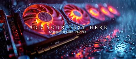 Premium Psd Modern Gpu Card