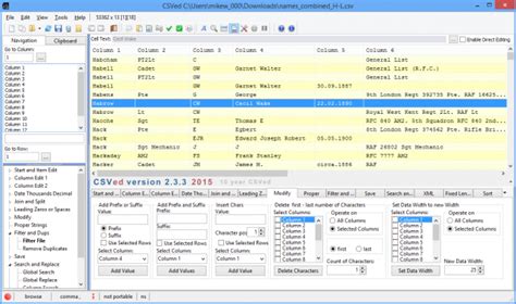 view search edit repair and convert csv files with csved betanews