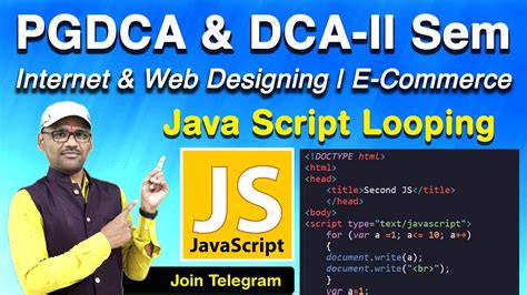4 Pgdca Dca Java Script Class Looping Statement For While