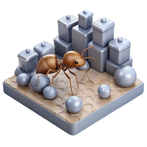 Dramatic Artistic Ant Colony Algorithm Visualization Isolated Genuine 58005451 Png