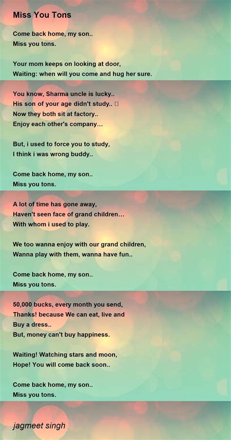 Missing You Son Images