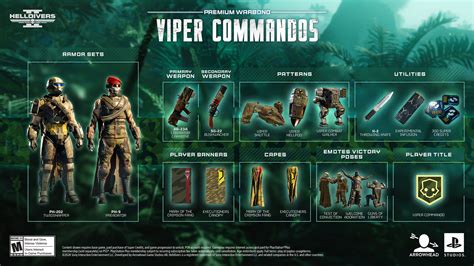 Helldivers 2 The Viper Commandos Premium Warbond Bevestigd Voor Een Release Op 13 Juni