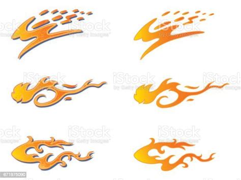 차량 그래픽 스트라이프 핫 로드 레이싱 불꽃 낙서 자동차 데 칼 비닐 준비 그래픽 디자인 벡터 일러스트 레이 션 범퍼에 대한