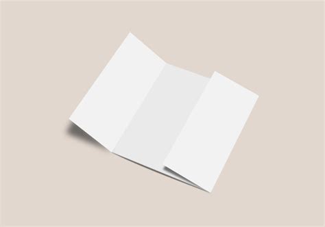 삼중 브로셔 모형 템플릿 프리미엄 벡터