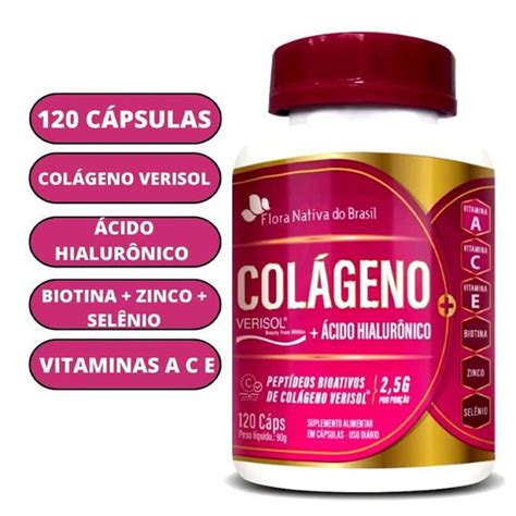 Colágeno Verisol Ácido Hialurônico Biotina Selênio Zinco