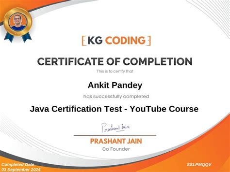 Ankit Pandey On Linkedin Javacertification Kgcoding